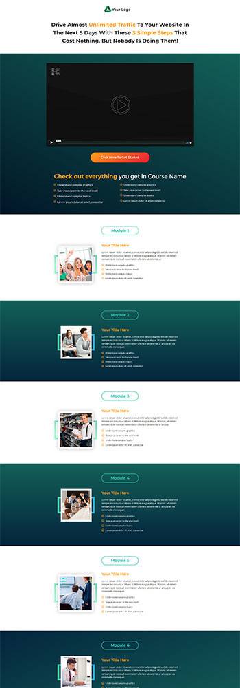 20 free sales page templates
